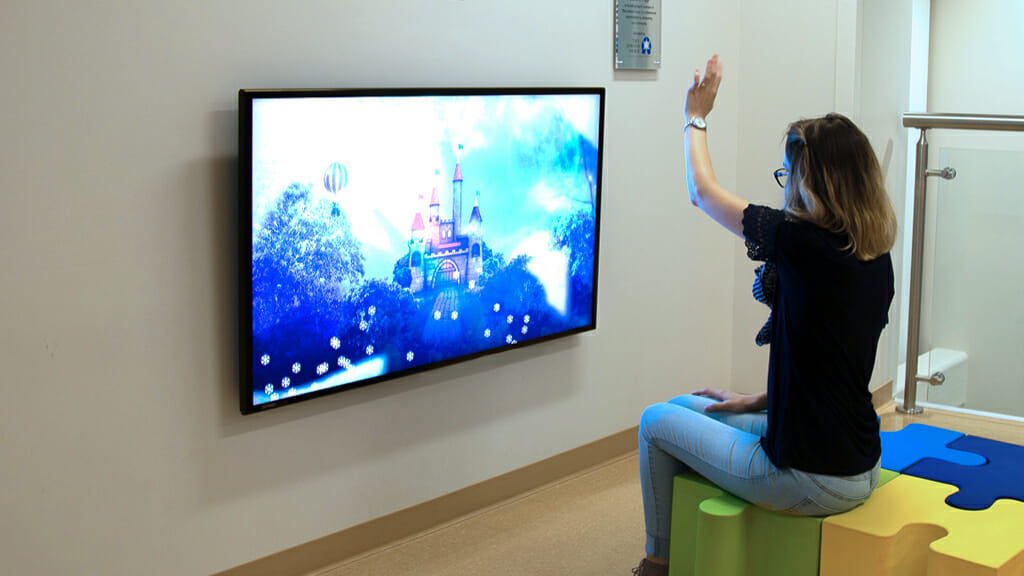Touchless Interactive Digital Waiting Room Displays Aid Patients